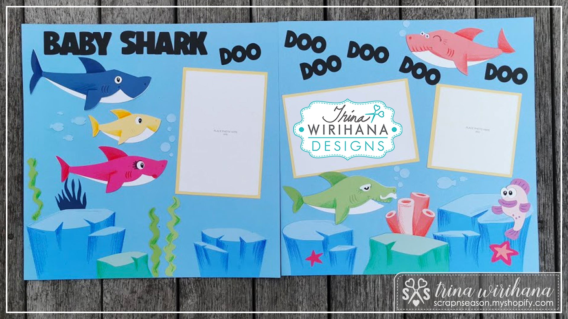 SVG Mini Collection - Shark Family – Scrap'n'Season